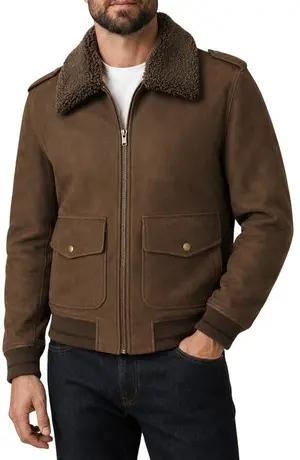 THE FRYE COMPANY Flight Style Leather Jacket