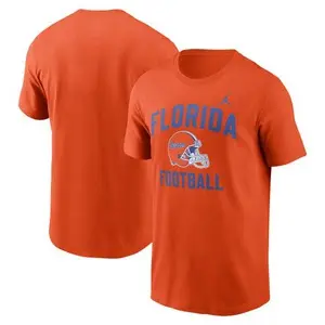 JORDAN BRAND Florida Gators Campus Football Helmet T-shirt - Orange