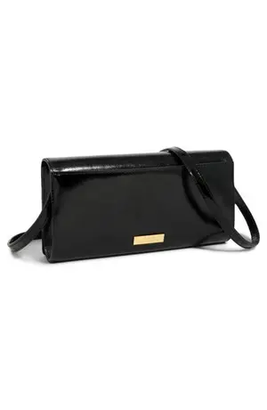 Alexis Bittar Serpent Side Handle Leather Clutch