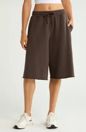 On Club Collective Raw Hem Cott Drawstring Shorts