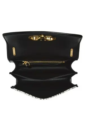 Valentino Garavani Small Vain Tweed & Leather Shoulder Bag