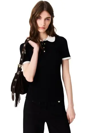 Maje Short-sleeved Polo Shirt