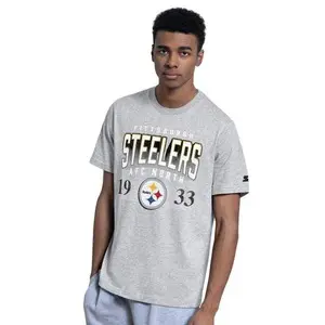 STARTER Heather Gray Pittsburgh Steelers Two-pack Logo T-shirt Set