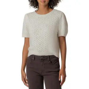 Kut From The Kloth Faith Pointelle Short Sleeve Sweater