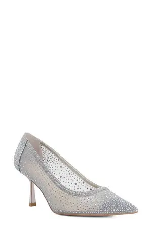 Dune London Brivelle Pointed Toe Pump Grey