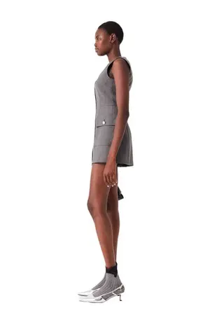 Maje Jewel Button Tailored Jumpsuit