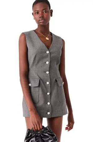 Maje Jewel Button Tailored Jumpsuit