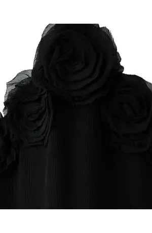 Mango Halter Neck Maxi Dress With Floral Detail