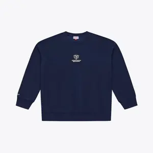 Mitchell & Ness Chicago Bears Core Essentials Micro Logo Fleece Sweatshirt - Navy