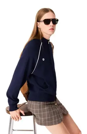 Maje Zipped Cardigan