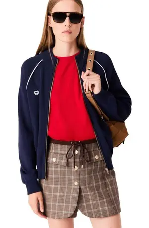 Maje Zipped Cardigan