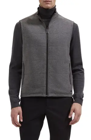 Bugatchi Reversible Knit Vest - Black