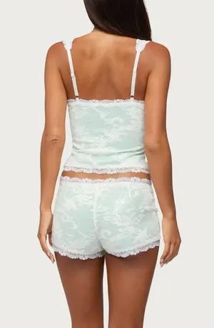 EDIKTED Amanu Sequin Lace Tank