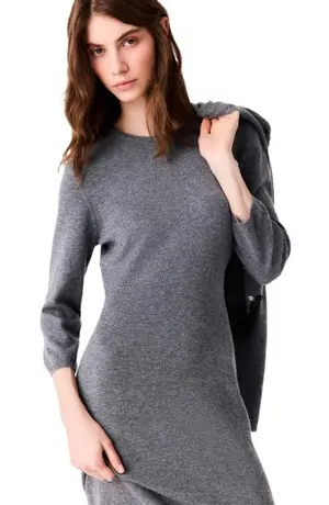 Maje Dress With Lace Panel