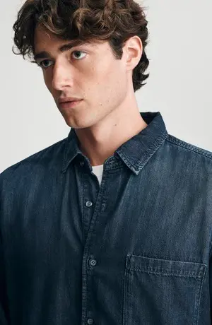 MAVI Bill Tencel Lyocell & Organic Cotton Button-up Shirt