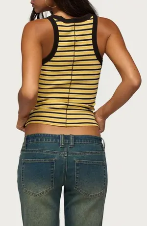 EDIKTED Energy Stripe Rib Tank