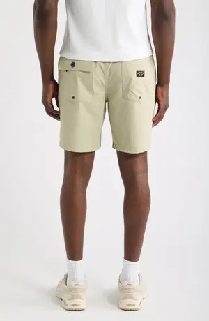 DARK SEAS Warwick Stretch Drawstring Shorts - Moss