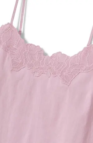PETITE PLUME Fleur Cotton Voile Slip Nightgown