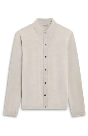 Bugatchi Alistair Merino Wool Cardigan Chalk