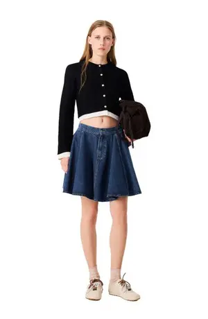 Maje Cardigan With Contrast Band