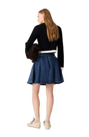Maje Cardigan With Contrast Band