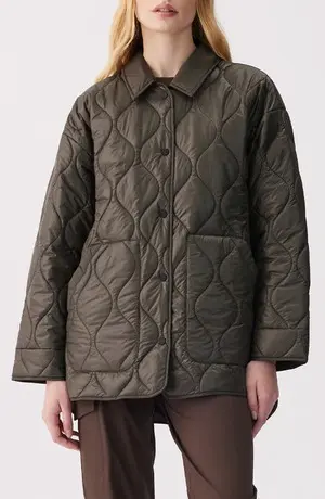 LOLE Cassandra Quilted Jacket - Olive