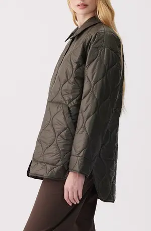 LOLE Cassandra Quilted Jacket - Olive