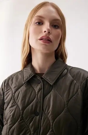 LOLE Cassandra Quilted Jacket - Olive