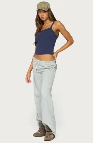 EDIKTED Luschia Lace Trim Tank Top