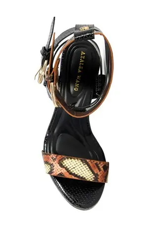 AZALEA WANG Kandinsky Faux Leather Sandal
