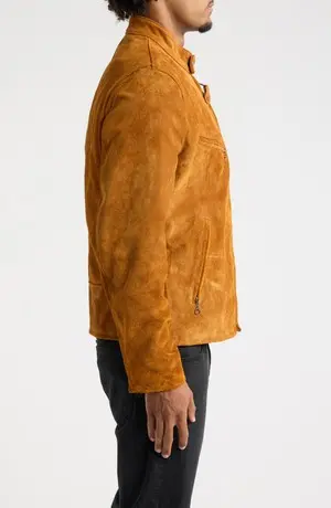 SCHOTT Cowhide Leather Racer Jacket