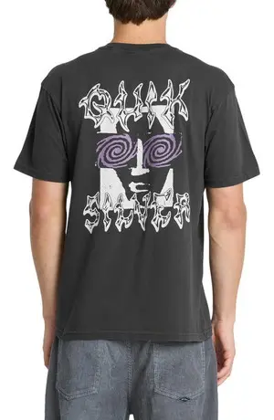 Quiksilver Metal Vision Pigment Dye Cotton T-shirt