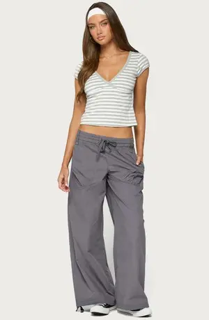 EDIKTED Kathleen Oversized Cotton Cargo Pants