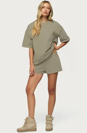 EDIKTED Cecilia Cotton Low Rise Shorts