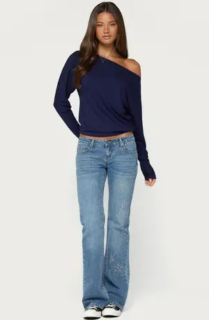 EDIKTED Pazzy Off The Shoulder Top