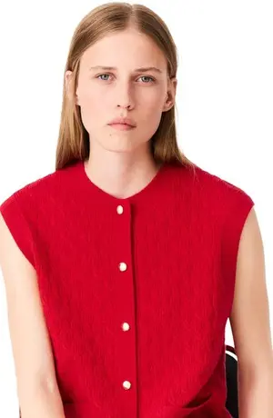 Maje Sleeveless Knit Top