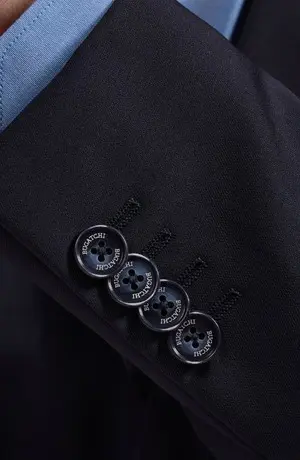 Bugatchi Two-button Stretch Virgin Wool Blazer