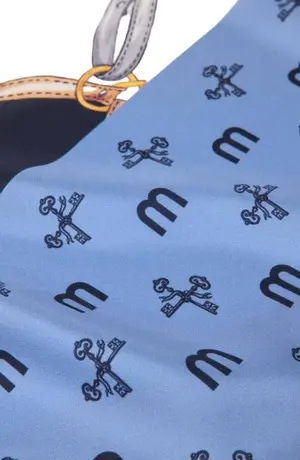 Maje Equestrian Motif Silk Scarf