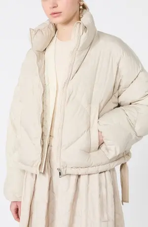 Max Mara Diamond Quilted Down Puffer Jacket