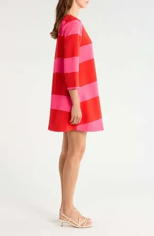 SUGARLIPS Lolli Stripe Long Sleeve Shift Dress