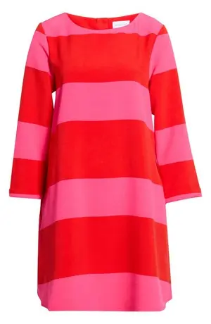 SUGARLIPS Lolli Stripe Long Sleeve Shift Dress