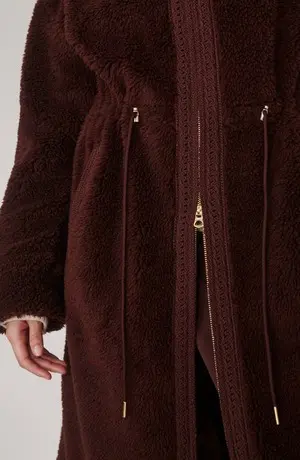 Varley Bennet Long Faux Shearling Coat
