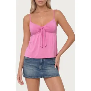 EDIKTED Michey Tie Front Babydoll Camisole