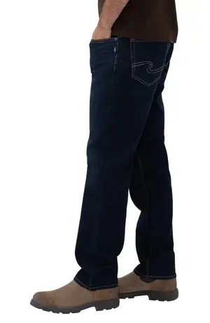 SILVER JEANS CO. Eddie Relaxed Fit Straight Leg Jeans