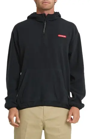 Quiksilver Ridge Runner Quarter Zip Hoodie - Anthracite