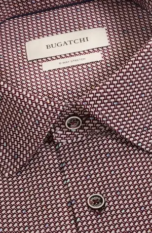Bugatchi James Ooohcotton® Micro Print Button-up Shirt