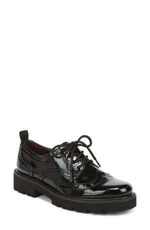 Franco Sarto Subria Wingtip Oxford With Lug Sole - Black