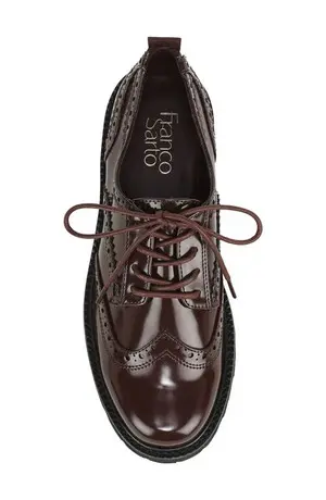 Franco Sarto Subria Wingtip Oxford - Dark Brown