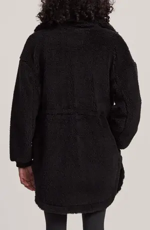 Varley Jamie Faux Shearling Coat - Black