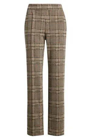 Hue Plaid Pintuck Pull-on Pants